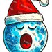 Cute Yawning Moon With Santa Hat Clipart, Christmas Cartoon Moon PNG ...
