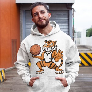 Tiger With Basketball Ball PNG Clipart, Transparent Kids/adults Animal ...