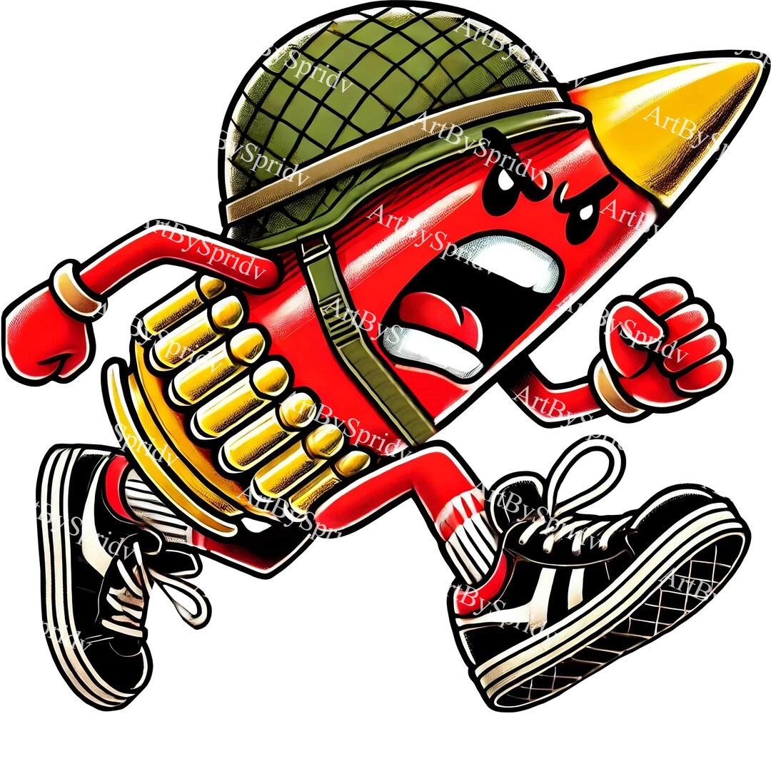 Military Bullet Cartoon Clipart PNG, Army Digital Download Clip Art for ...