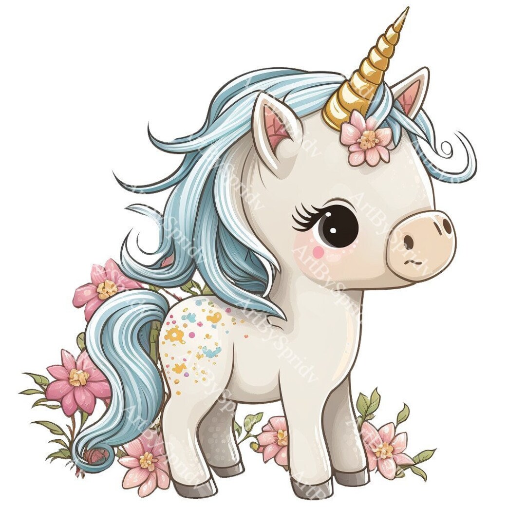 Unicorn PNG Transparent Clipart Kids Cartoon Design,printable ...