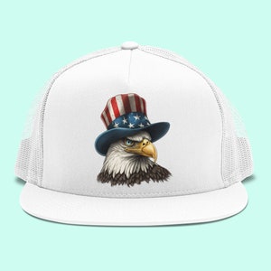USA Patriotic Eagle Flag Hat PNG Transparent Clipart Abstact Design ...