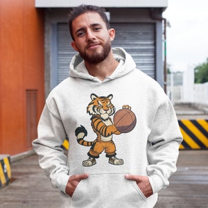 Tiger With Basketball Ball PNG Clipart, Transparent Kids/adults Animal ...