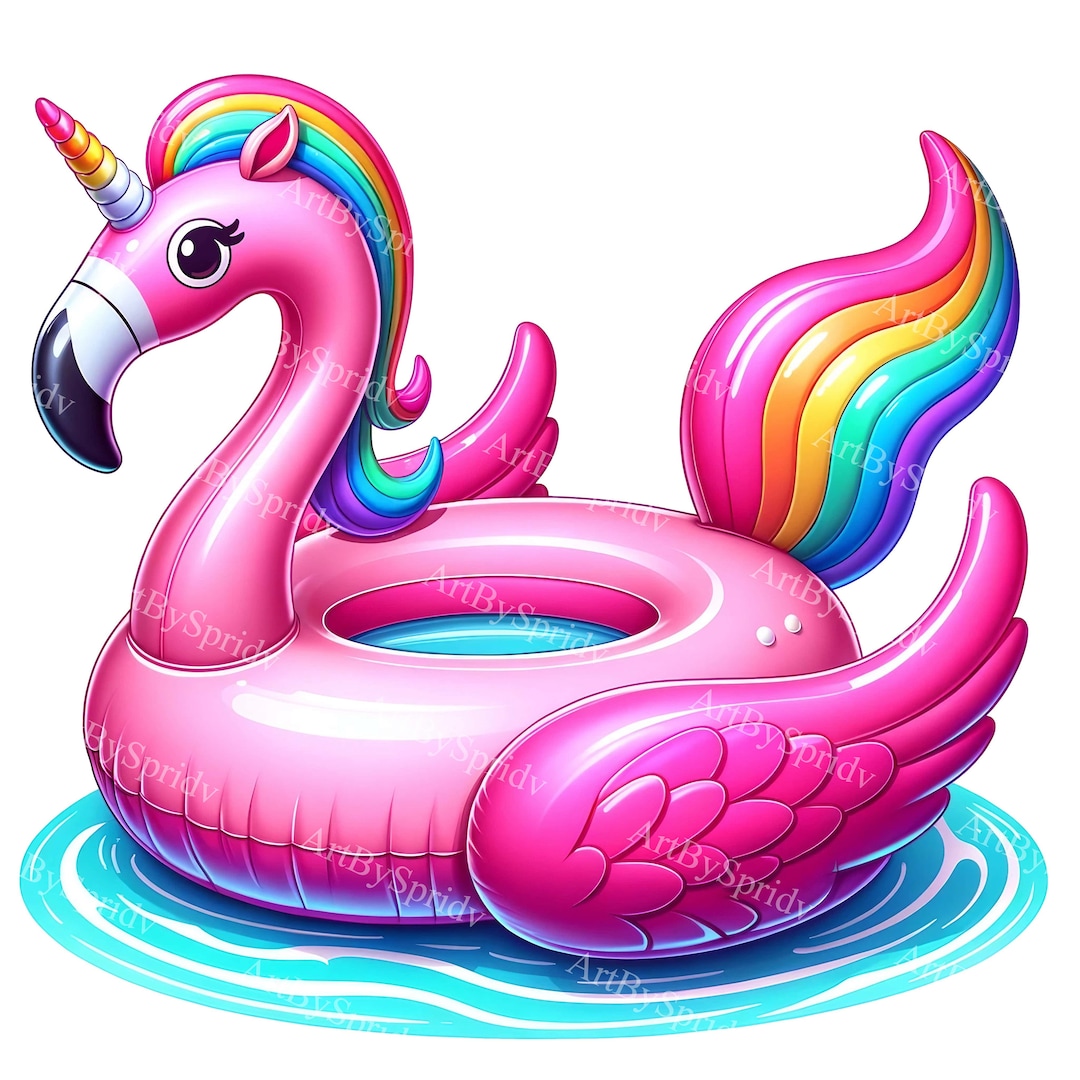 Whimsical Flamencorn Clipart | Magical Flamingo Unicorn Hybrid ...