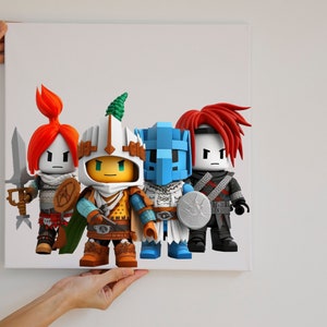 Game Characters Print Clip Art Png File Digital Instant Download,kids ...