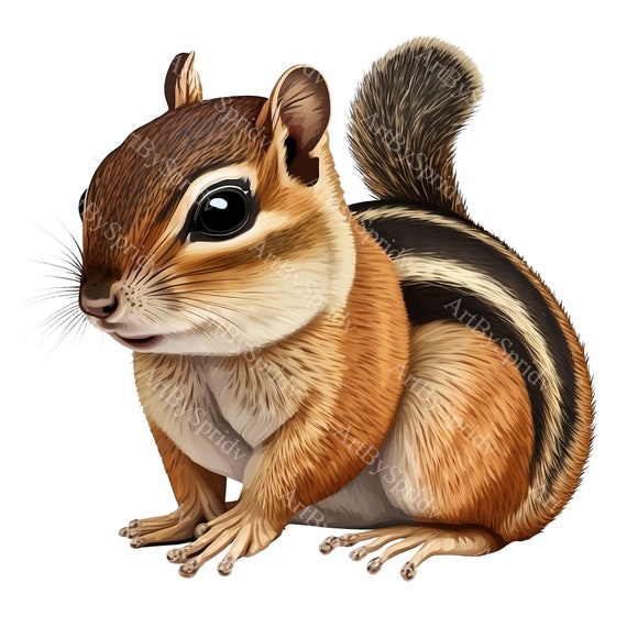 Cute Chipmunk Clip Art