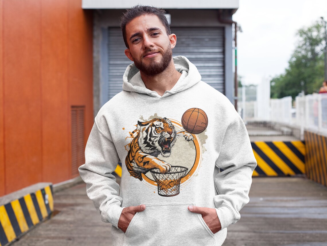 Dynamic Tiger Dunking Basketball Transparent Download PNG Clipart ...