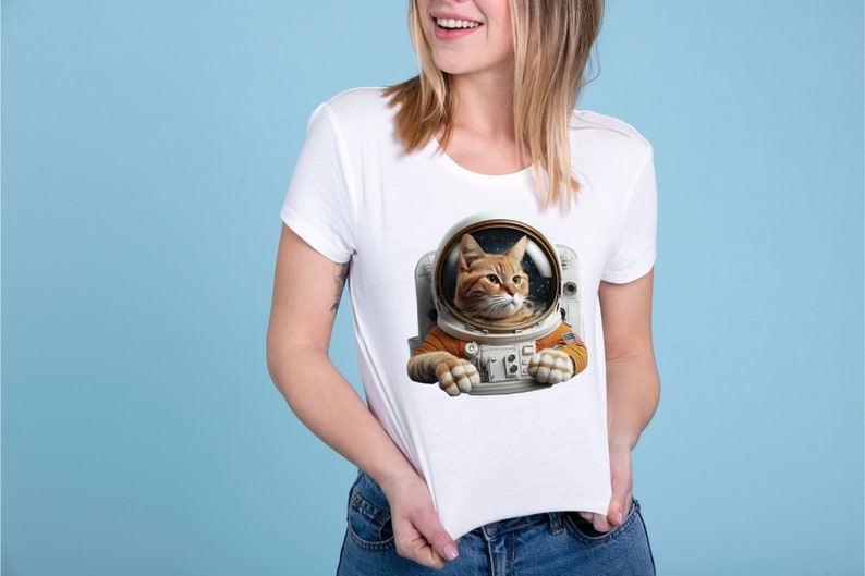 Astronaut Cat Clipart | Adorable Space Explorer PNG | Cosmic-themed ...