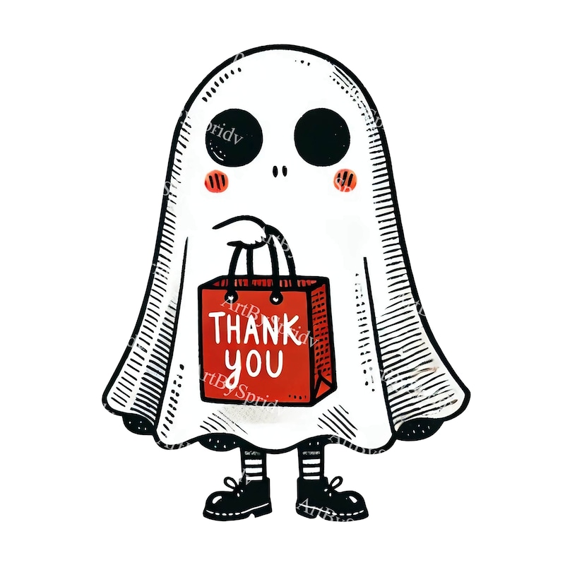 Horror Thank You Stickers - Etsy