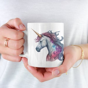Cute Unicorn Galaxy Mane PNG, Transparent Animal Clipart, Kids Cartoon ...