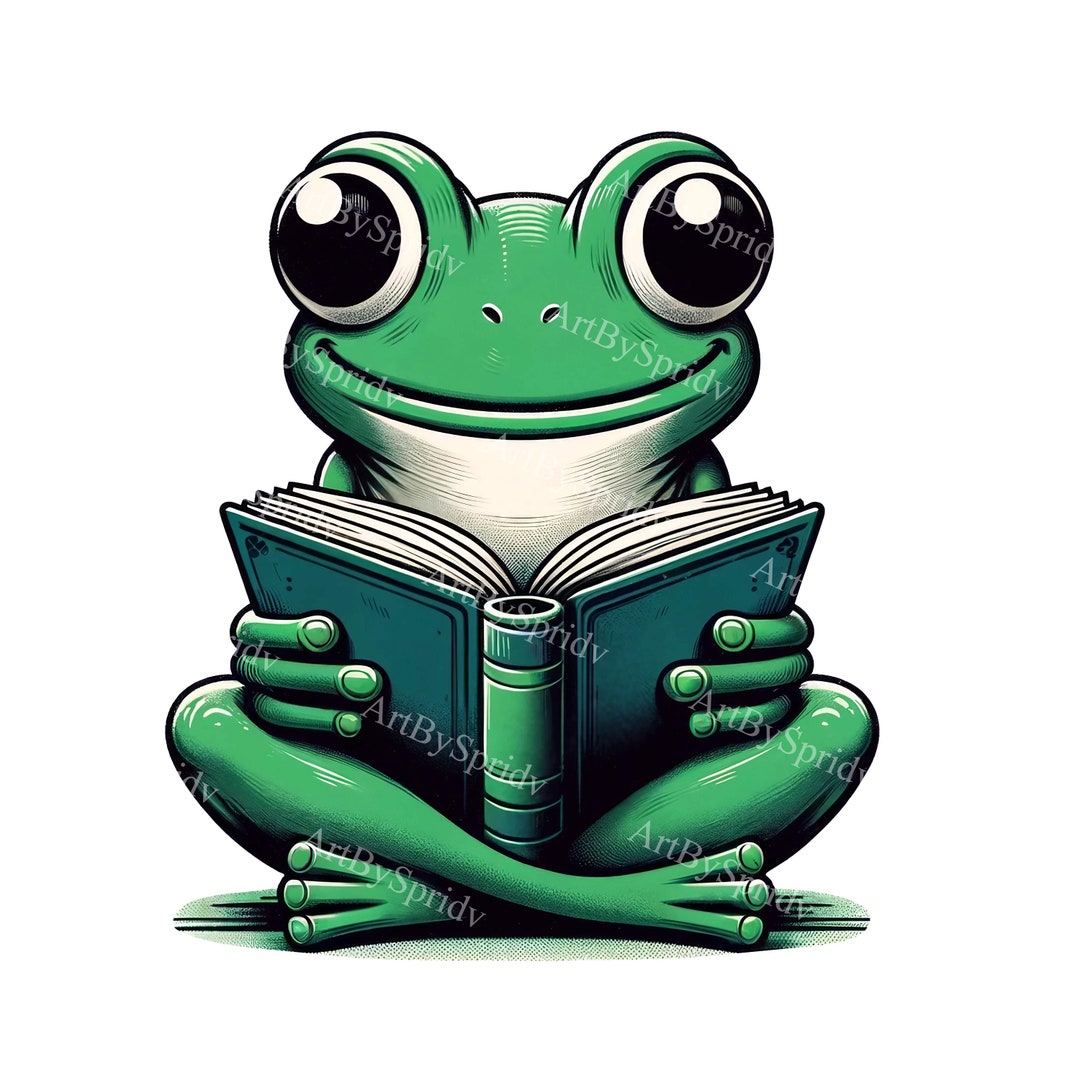 Enchanting Digital Frog Clipart - Sublimation Printable PNG for DIY ...