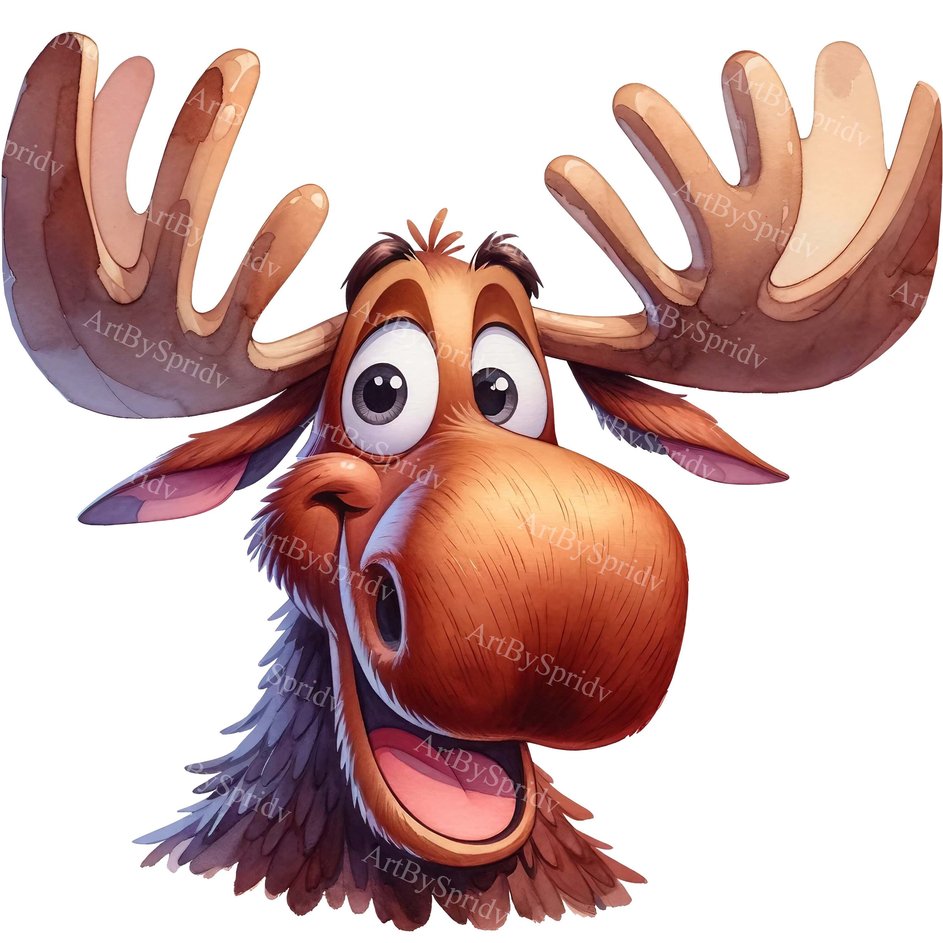 Moose cartoon store