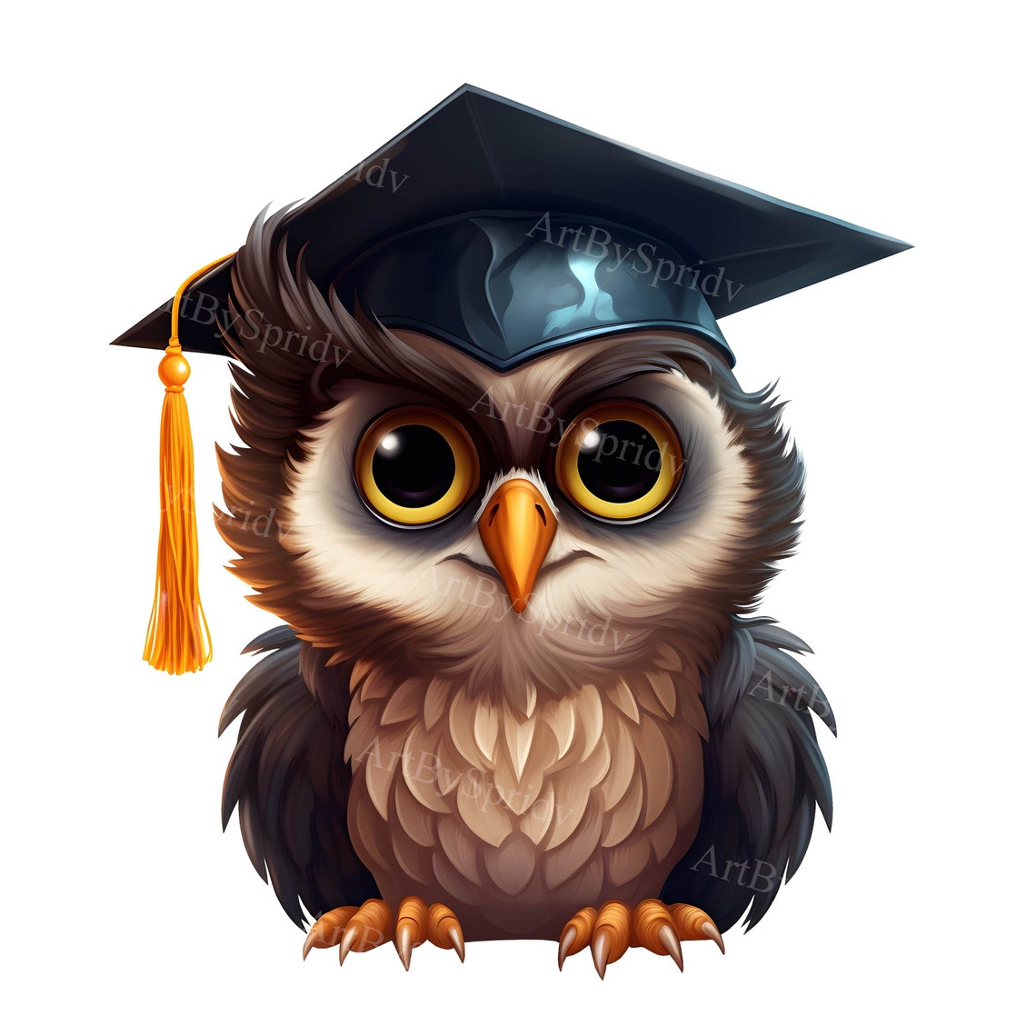 Owl Graduation PNG Clipart, Wise Graduate Bird With Cap, Perfect for ...