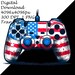 USA Flag Video Game Controller Clipart, Patriotic Gamer Digital Art ...