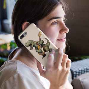 T-rex Dinosaur With Guitar Clipart,transparent PNG Clip Art,digital ...