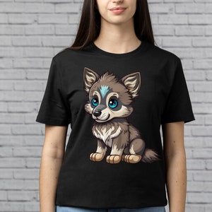 Cartoon Wolf Pup PNG Clipart - Transparent Clip Art for T-shirt, Mug ...