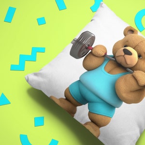 Cute Athletic Teddy Bear Gym Png-transparent Animal Clipart for Kids ...