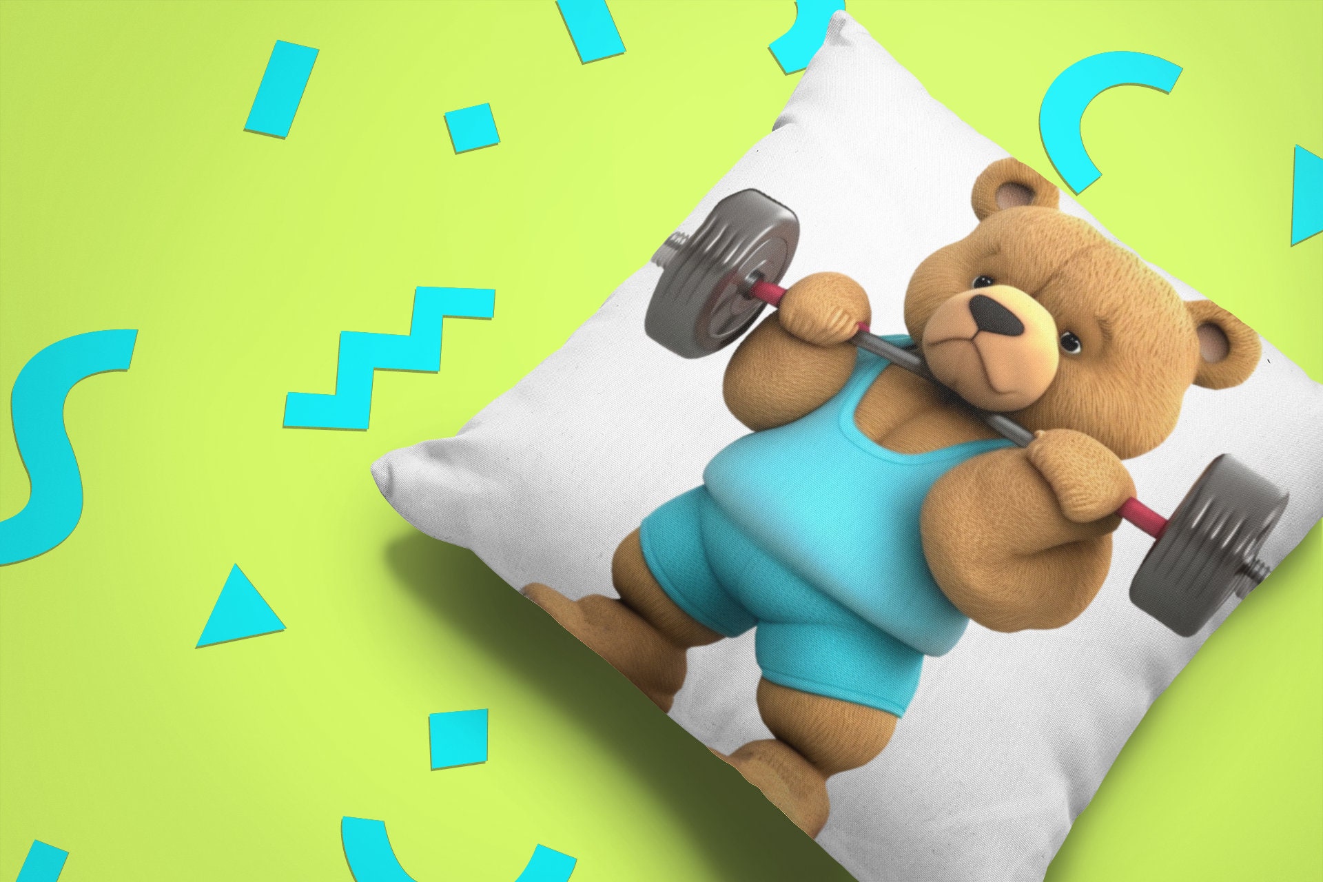 Cute Athletic Teddy Bear Gym Png-transparent Animal Clipart for Kids ...