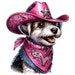 Whimsical Cowboy Dog Clipart Transparent PNG for Printable Sublimation ...