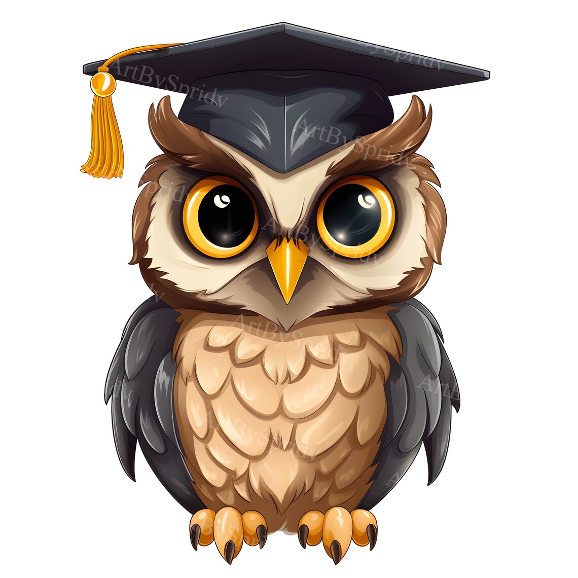 Wise Graduation Owl Clipart PNG, Cute Owl With Graduation Cap, Digital ...