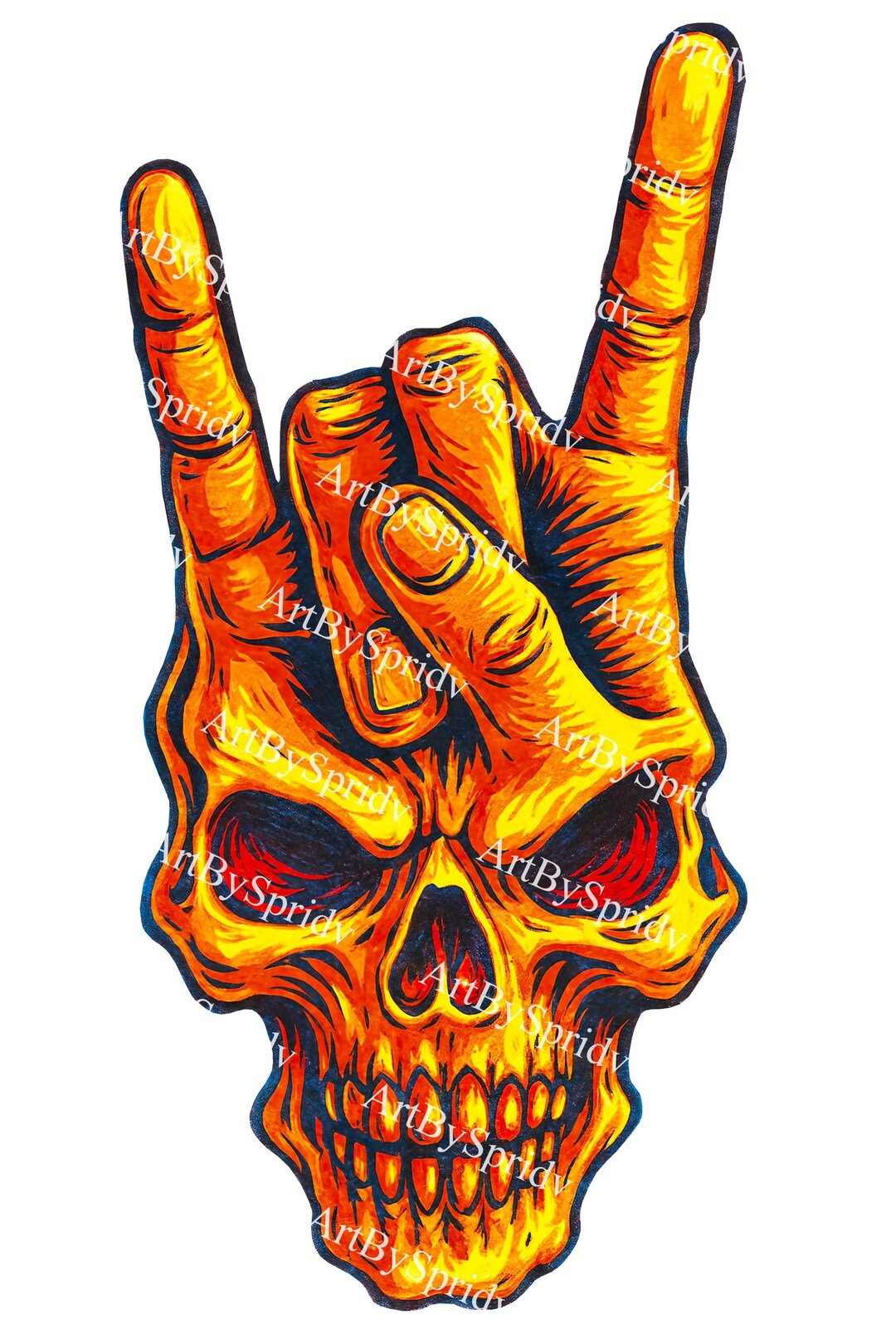 Rock Hand Skull PNG File Clipart, Devil Horns Heavy Metal Skull ...