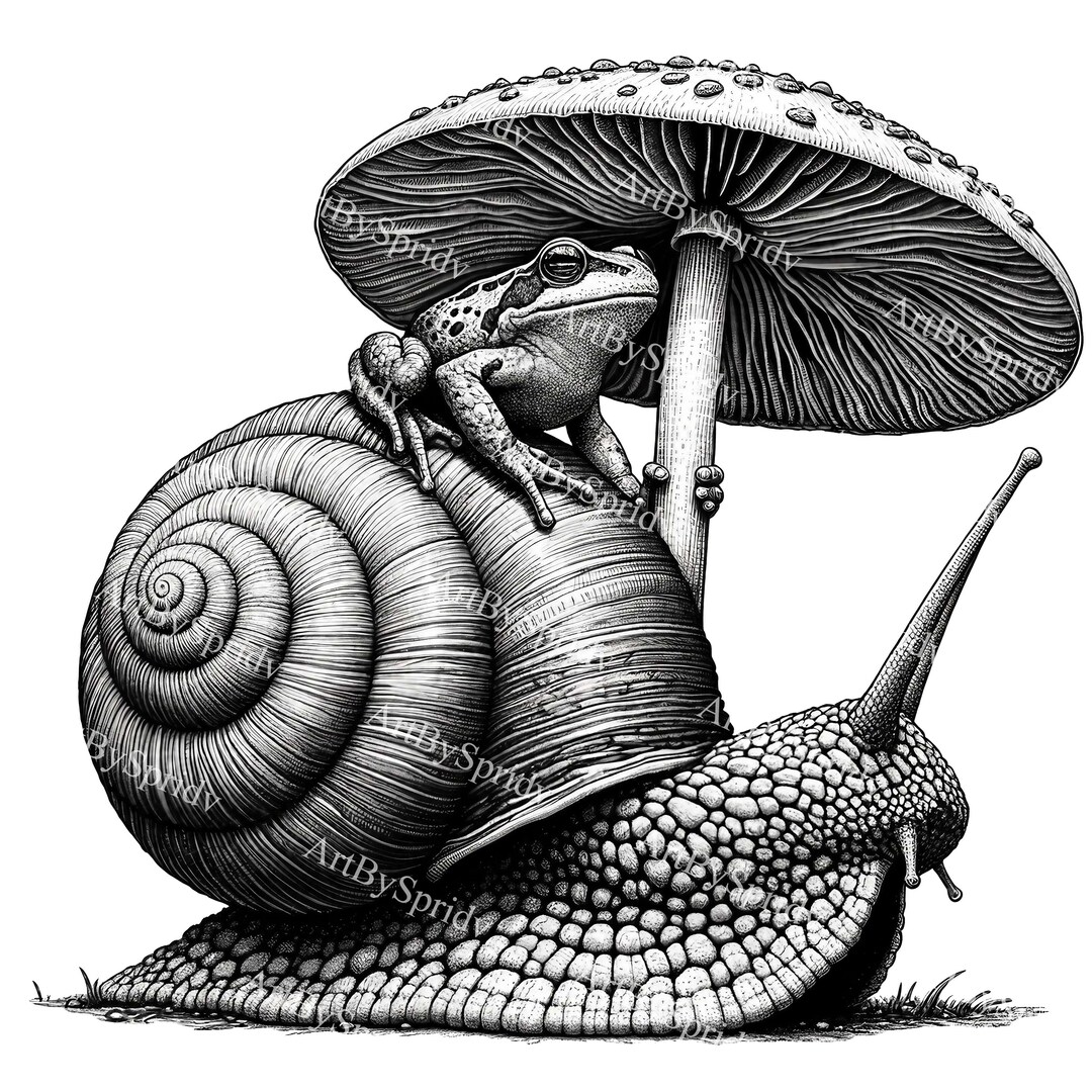 Enchanting Forest Friends Digital Clipart - Whimsical Frog, Mushroom ...