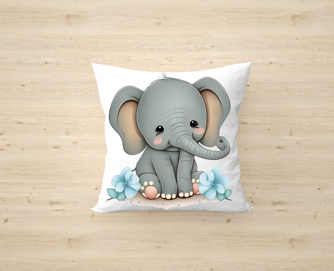 Cute Baby Elephant PNG Transparent Animal Clipartkids - Etsy