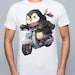 Motorcycle-riding Penguin Clipart | Digital PNG for Printable ...
