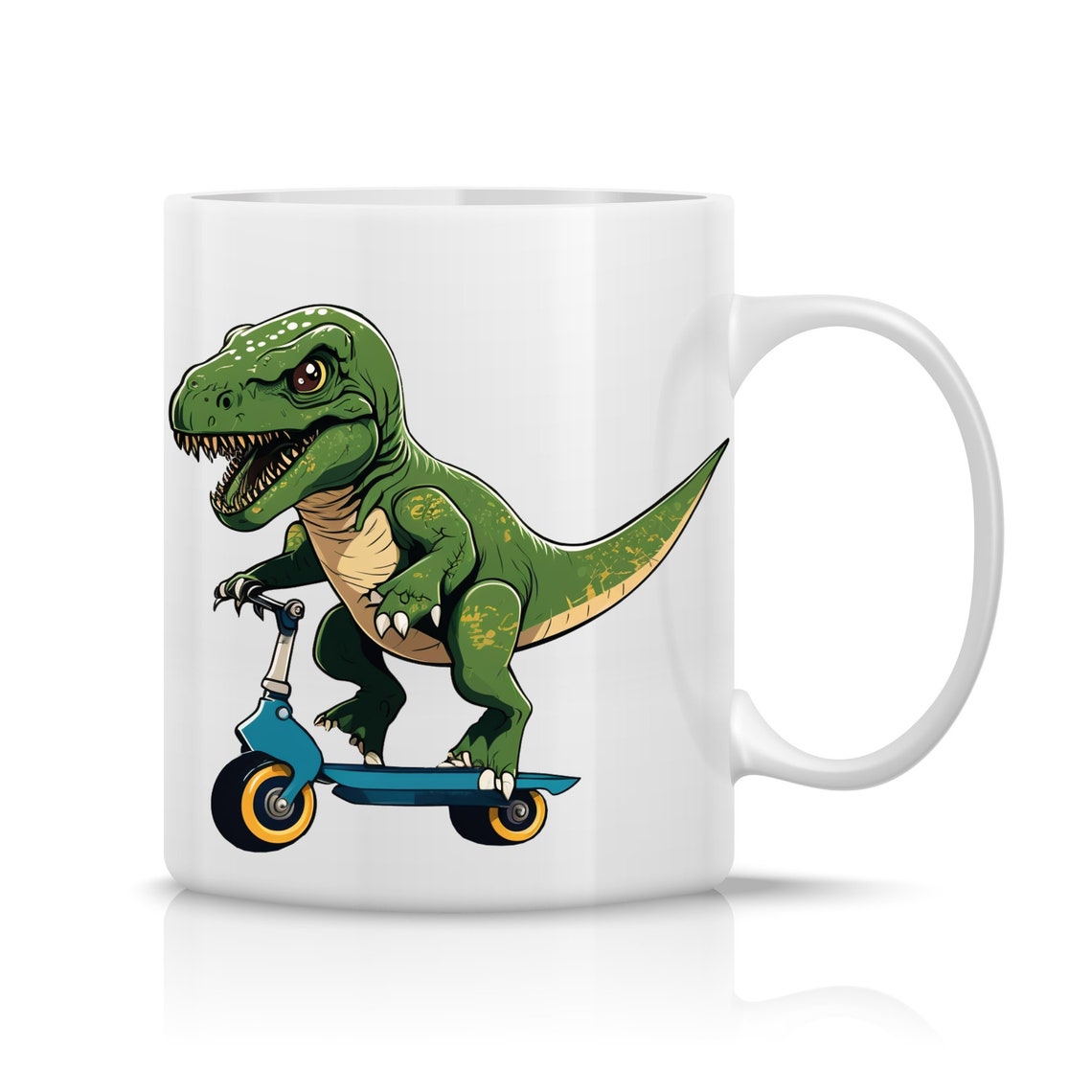 T-rex Dinosaur Riding on Scooter PNG Clipart, Transparent Clip Art ...