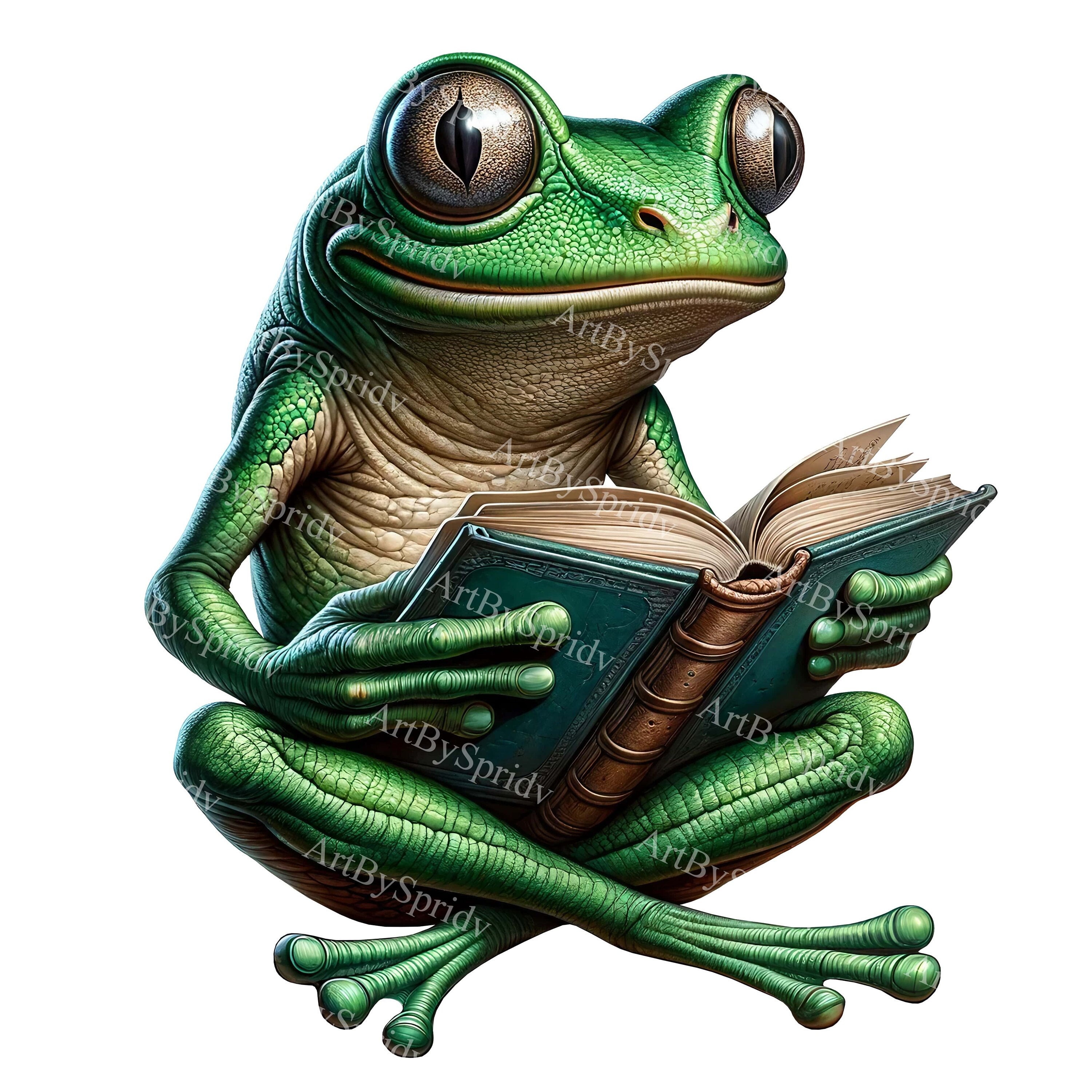 Enchanting Digital Frog Clipart - Sublimation Printable PNG for DIY ...