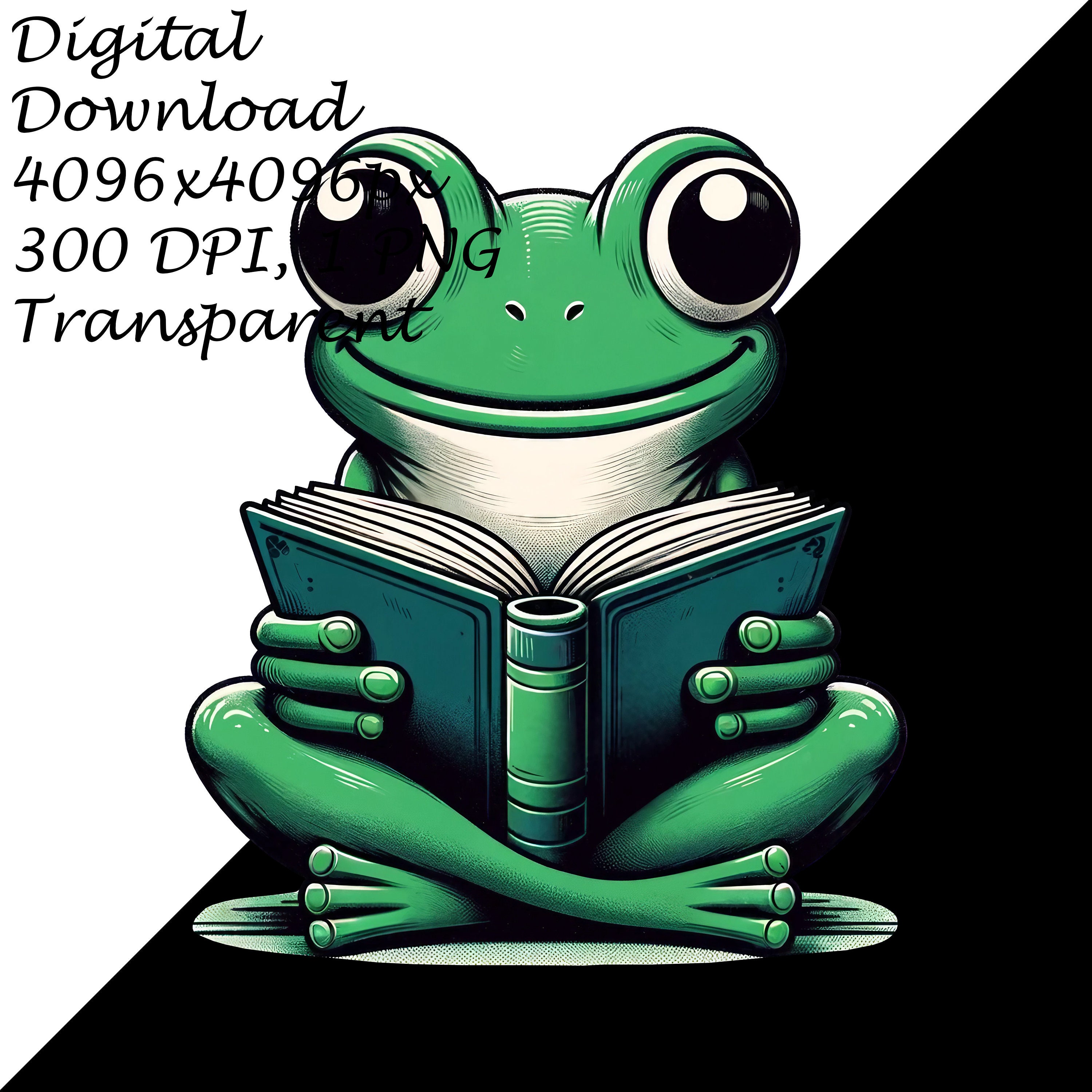 Enchanting Digital Frog Clipart - Sublimation Printable PNG for DIY ...