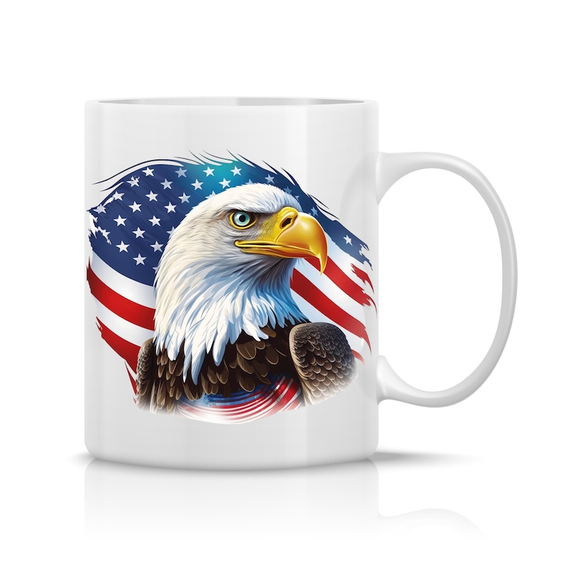 USA Patriotic Eagle Flag PNG Transparent Clipart Abstact Design ...