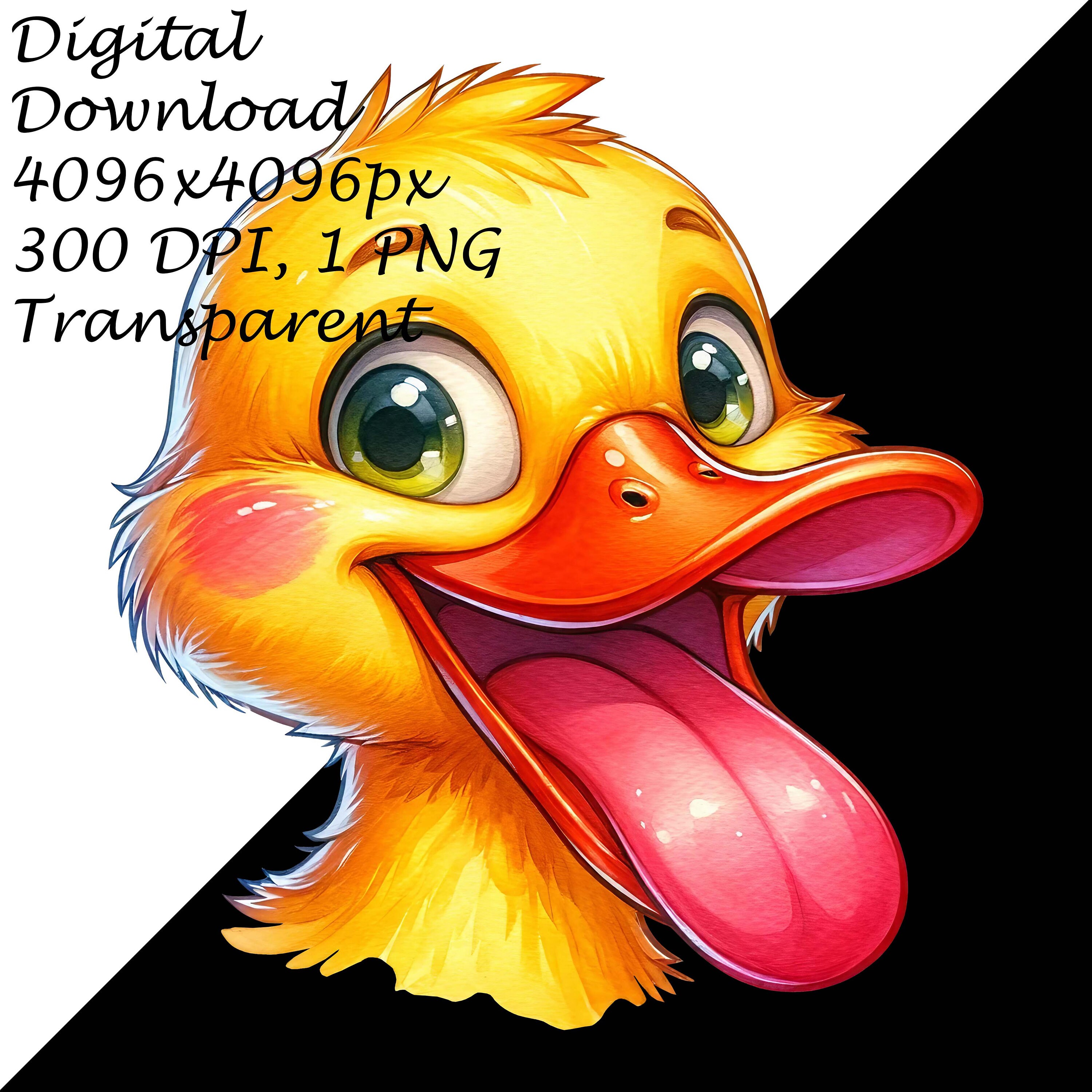 Entendendo Clipart Cartoon Fliegende Ente | Premium Vektor