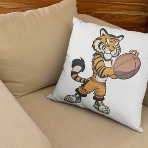 Tiger With Basketball Ball PNG Clipart, Transparent Kids/adults Animal ...