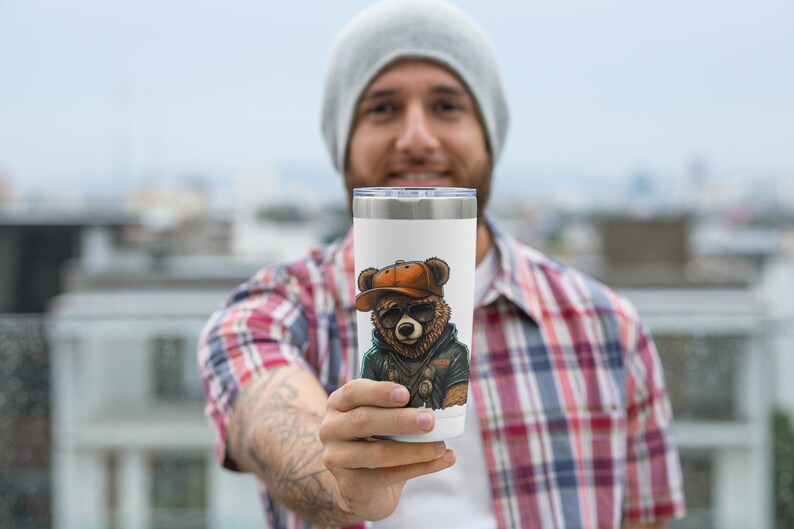 Cute Hipster Rap Teddy Bear PNG Transparent Animal Clipart - Etsy