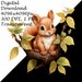 Autumn Forest Friends Clipart 4 PACK - Cute Squirrel & Seasonal Leaves ...