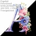 Floral Initials Letter A Transparent 4 PNG Clipart Printable T-shirt ...