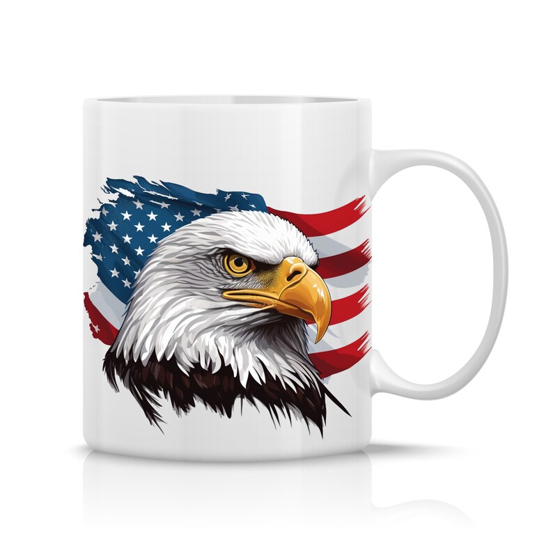 USA Patriotic Eagle Flag PNG Transparent Clipart Abstact Design ...