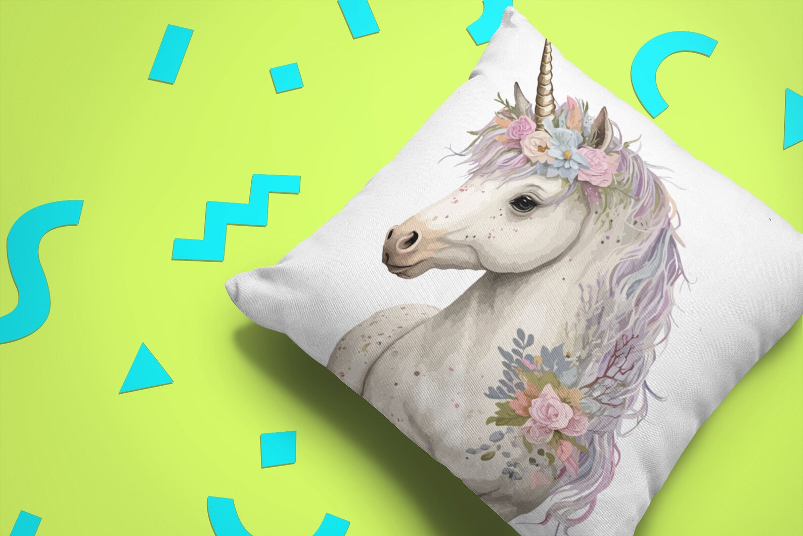 Cute Boho Floral Unicorn PNG Transparent Flower Animal - Etsy