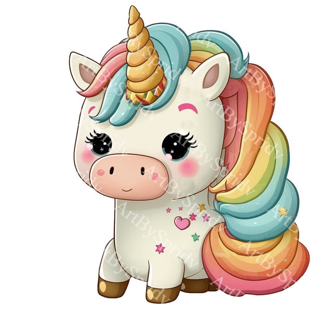 Cute Unicorn PNG Transparent Clipart Kids Cartoon Design,printable ...