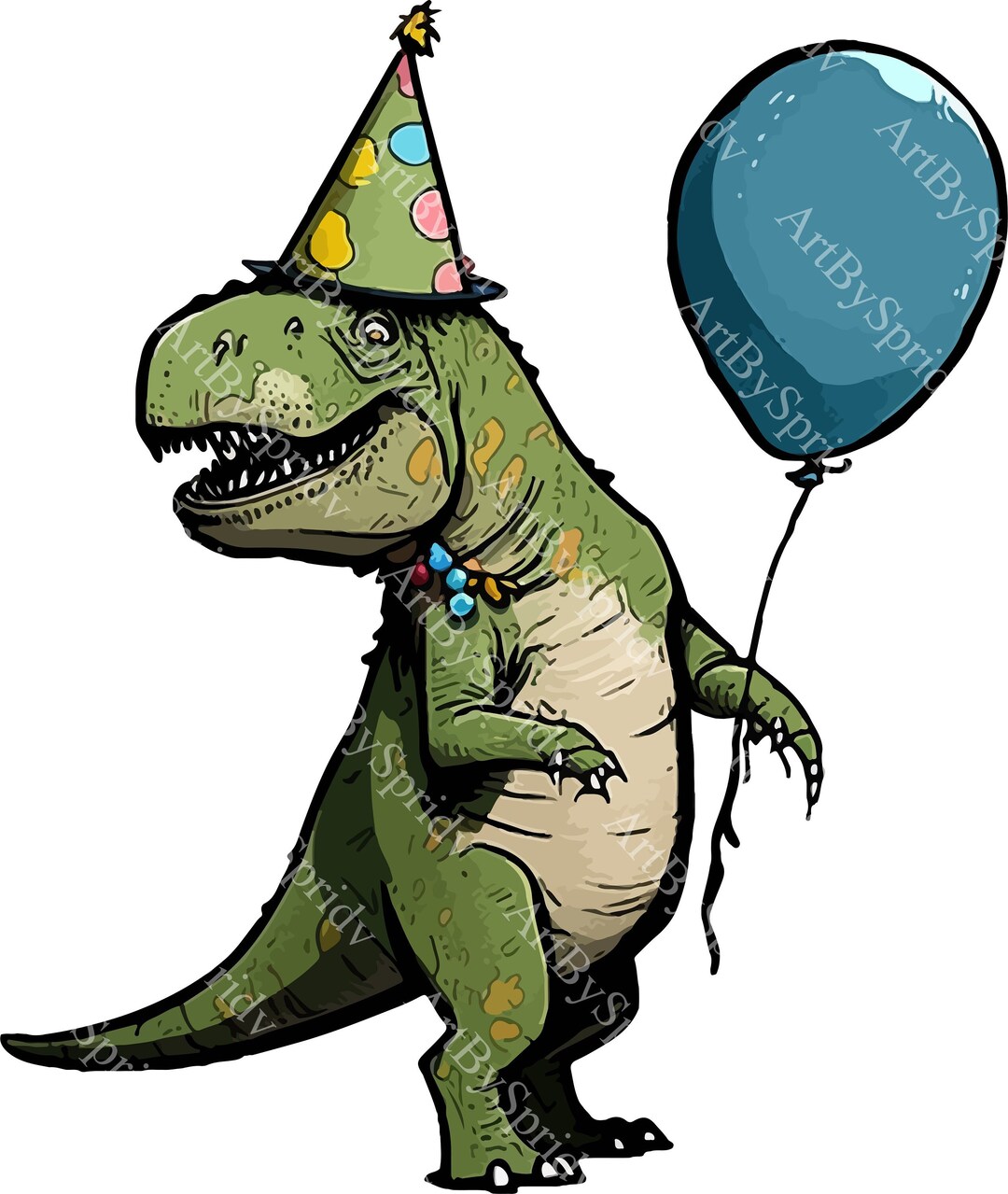 Birthday T-rex Dinosaur Clip Art Png File, Digital Download Print,kids ...