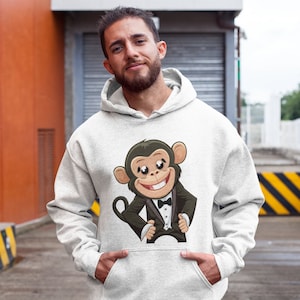 Cheerful Cartoon Monkey Clipart - Transparent PNG, Charming Chimp With ...