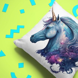 Galaxy Unicorn Clipart | Magical Transparent PNG With Cosmic Mane ...