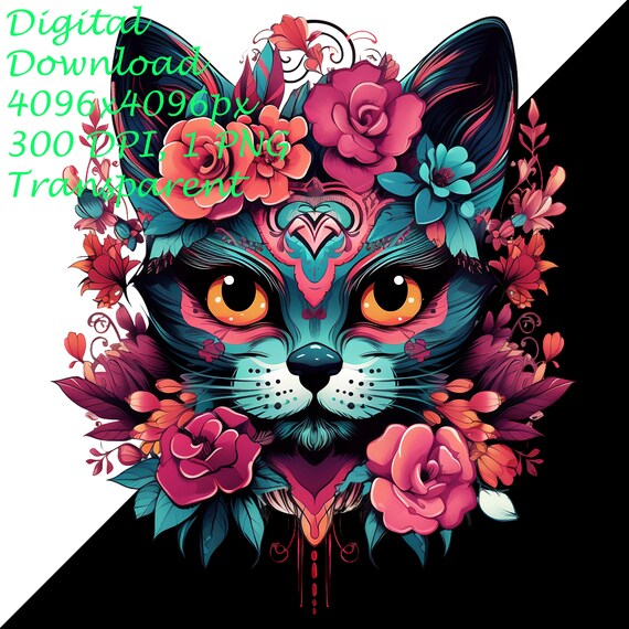 Sugar Skull Kitten