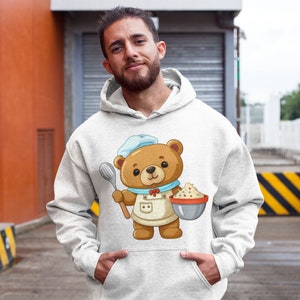 Chef Bear Clipart Cute Baking Bear Illustration,transparent Kitchen ...