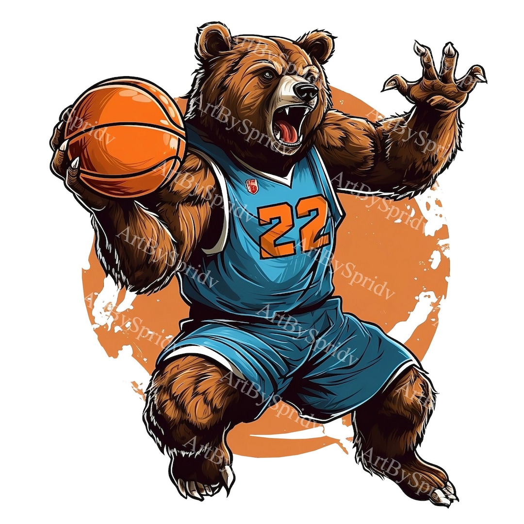 Cute Teddy Bear Playing Basketball Transparent PNG Clipart, Cool Kids ...