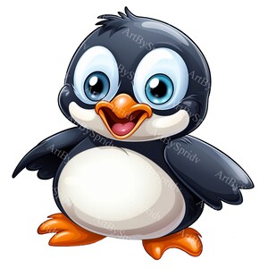 Baby Penguin PNG Clipart, Cute Digital Illustration for Kids DIY Crafts ...