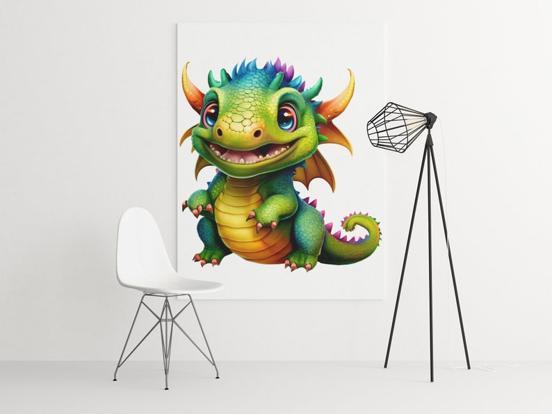 Cute Baby Dragon PNG Cliparttransparent Animal Artwork for - Etsy