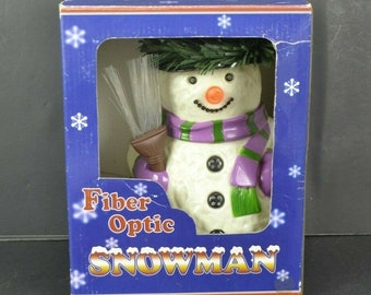 Fiber Optic Snowman - Etsy