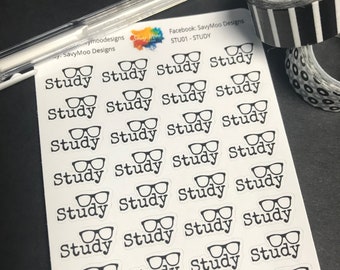 Study stickers | Etsy