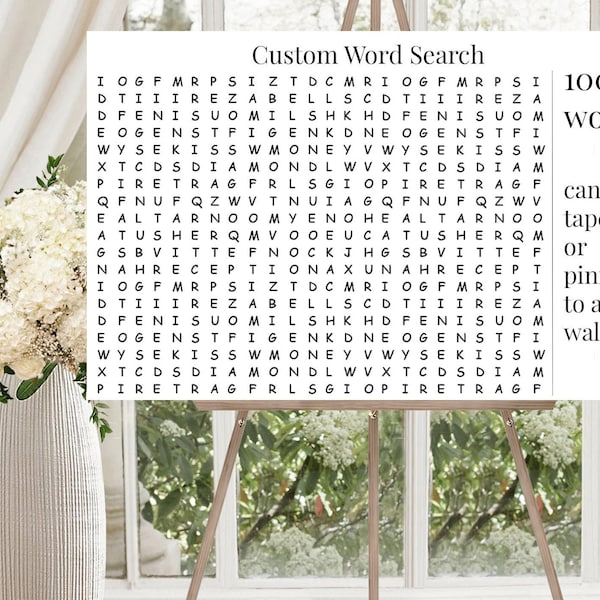 Giant Word Search - Etsy